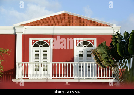 Colorful Aruban Government Building, Oranjestad, Aruba, Caribbean Stock ...