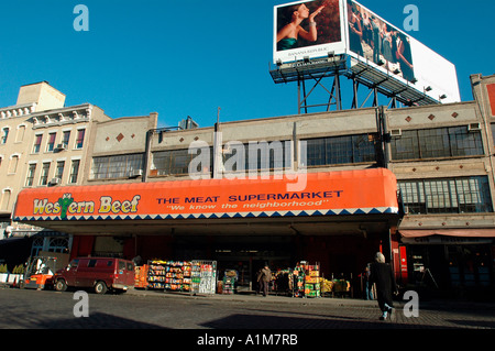 Western Beef Supermarket in the trendy Meatpacking District in New York ...