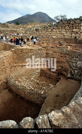 Shaft graves at Mycenae Greece Stock Photo - Alamy
