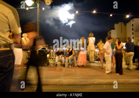 nightlife summer malta maltese saint julians bay fiesta festa party ...