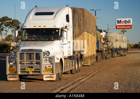 Road Train Stuart Highway at Glendambo Road House Outback South ...