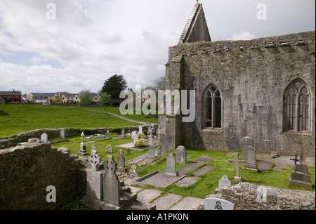 Cloister, Quin Abbey, Quin Friary, County Clare, Ireland, Europe Stock ...