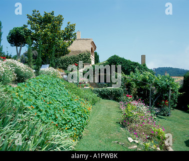 View of esthetic landscaping in a lawn Stock Photo - Alamy