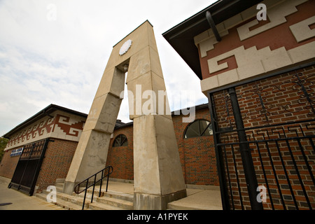 ILLINOIS Chicago Exterior of Mexican Fine Arts Museum in Pilsen ...