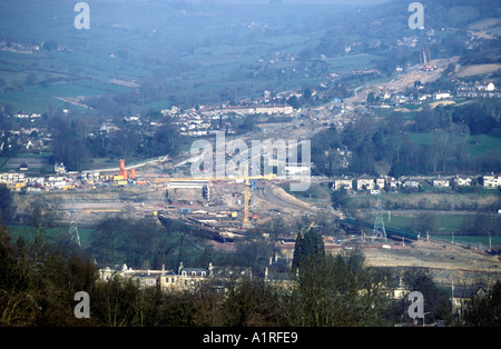 Construction of the controversial Batheaston Bypass Stock Photo - Alamy