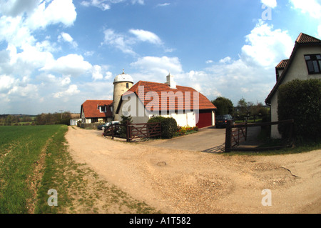 Converted Windmill Linton Stock Photo - Alamy