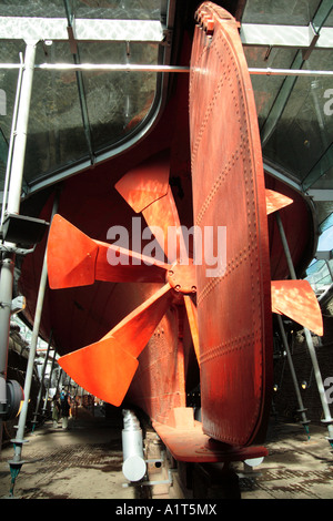 Screw propeller & rudder of Isambard Kingdom Brunel's Steam Ship SS ...