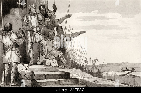 Philip II Augustus, 1165-1223. King of France. Here seen being crowned ...