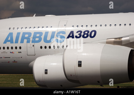 A380 Airbus A380 new large double decker airliner with Rolls Royce ...