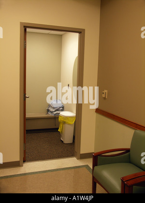 Hospital Changing Room with Gowns Stock Photo - Alamy