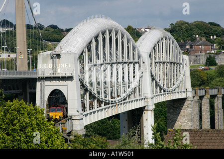 Tamar Rail Bridge Devon England Stock Photo - Alamy