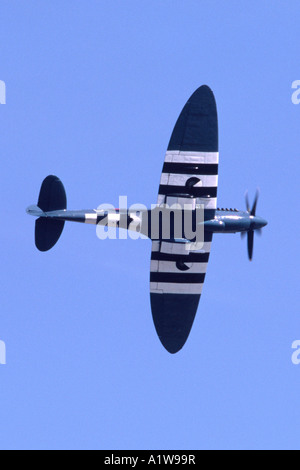 Spitfire PR XIX in RAF photo reconnaissance blue and D-Day stripes ...
