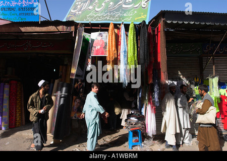 AFGHANISTAN Central Kabul Bazaar Textile shops Stock Photo: 10337094 ...