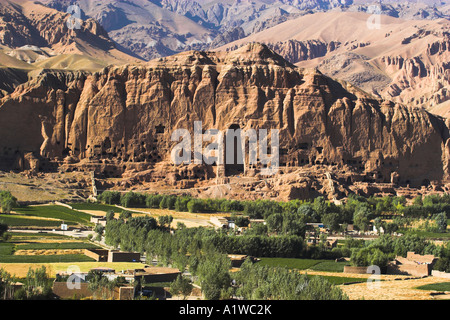 AFGHANISTAN Bamiyan Province Bamiyan Empty niche in cliffs where the ...