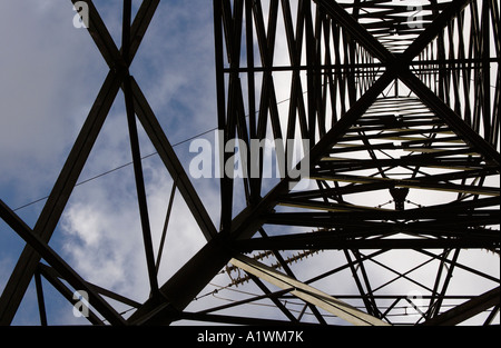 View up Telegraph pylon from base Stock Photo - Alamy