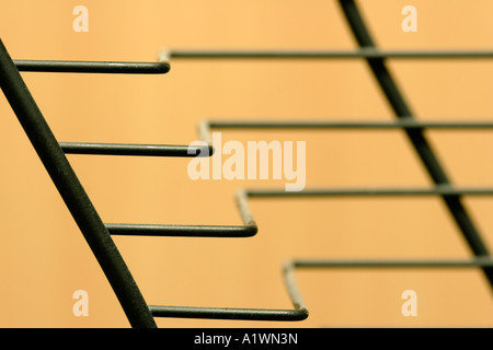 Metal DVD CD rack close up Stock Photo - Alamy