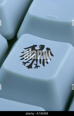 Computer, computer keyboard, keyboard, federal eagle, German, Germany ...