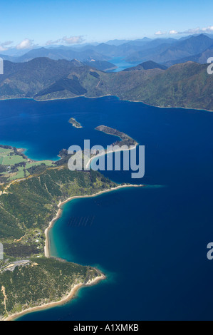 Crail Bay, , NZ, New Zealand, Marlborough, S 41 8' 53'', N 173 58' 12 ...