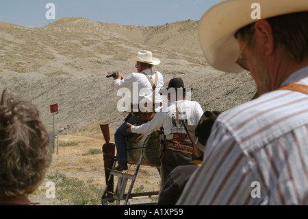 Comanche Valley Vigilantes Wild West club, Badlands, Colorado USA Stock ...