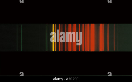 Emission Spectra of Neon Stock Photo - Alamy