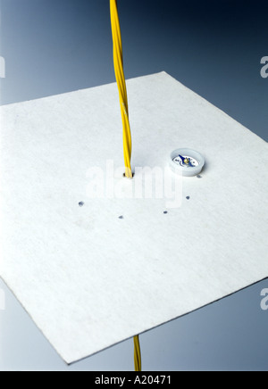 magnetic field round a current carrying conductor shown by concentric ...