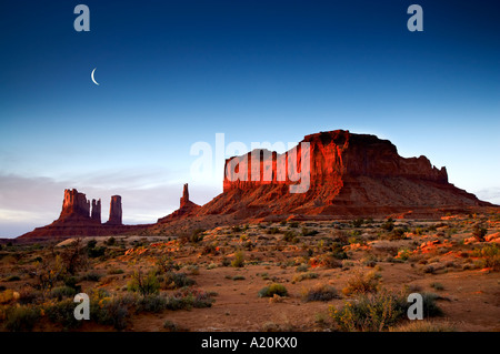Dawn Skyline Monument Valley Utah USA Stock Photo - Alamy