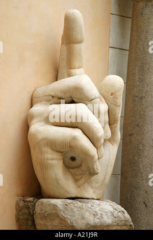 The famous pointing finger ,part of the best know giant statue Emperor ...
