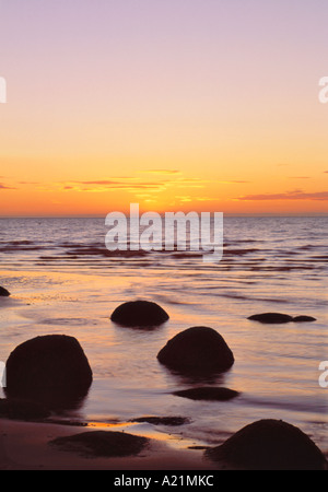 Hunstanton beach at sunset Norfolk uk Stock Photo - Alamy