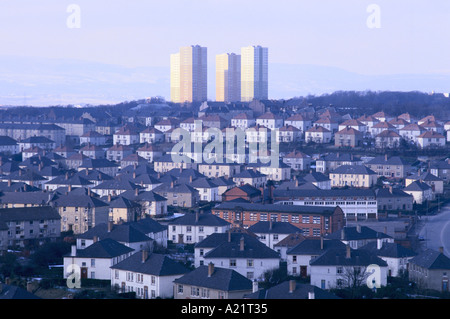 The Possil flats housing estates, Glasgow, Scotland Stock Photo - Alamy