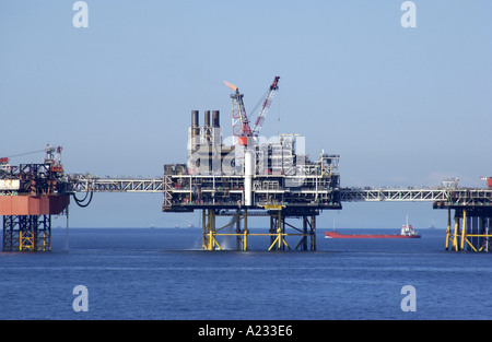 Gas Platform in the Irish Sea, UK waters Stock Photo - Alamy