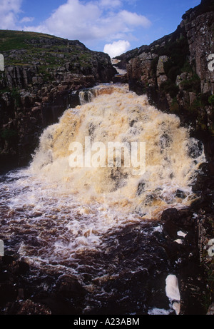 Cauldron Snout waterfall, northern Pennines, England Stock Photo ...