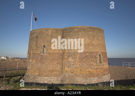 Quatrefoil Martello tower Slaughden, near Aldeburgh, Suffolk, England ...