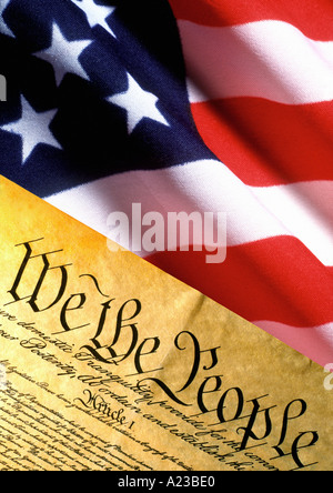 american flag and constitution Stock Photo: 17116504 - Alamy