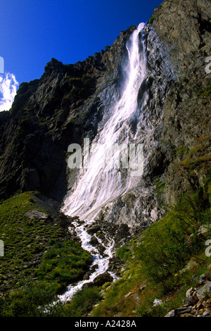 mountain waterfall in alps Stock Photo - Alamy