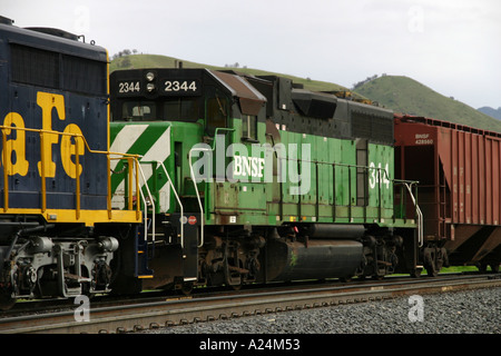 Santa Fe Diesel Locomotive at Caliente California USA Stock Photo - Alamy