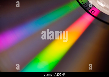 Colour spectrum on DVD Stock Photo - Alamy