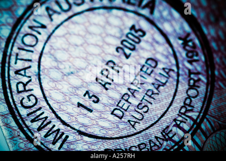 Visa stamp in British passport by High Commission of India London Stock ...