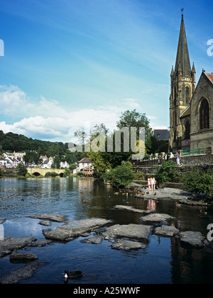 Llangollen town along the river dee in north Wales, UK Stock Photo - Alamy