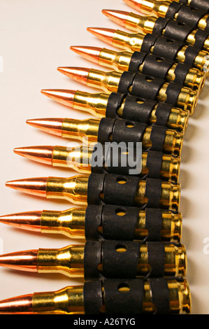 Detail of belt with bullets Stock Photo - Alamy