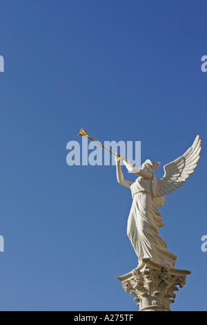 Angel with trumpet Stock Photo - Alamy