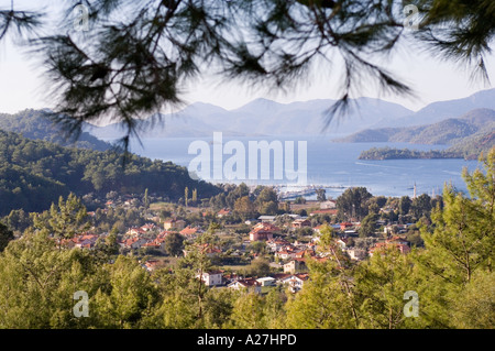 view of gocek town and marina Stock Photo - Alamy
