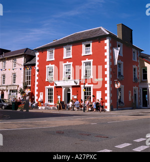 People Outside Castle Hotel Aberaeron Ceredigion West Wales Stock Photo ...