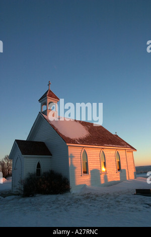 St. Columba Anglican country church near Tuxford in scenic Saskatchewan ...
