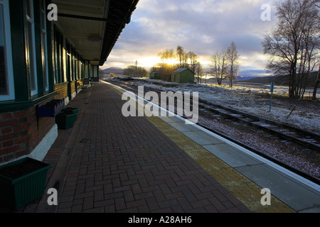 Rannoch Station in winter, Rannoch Moor, Perth and Kinross, Scotland ...