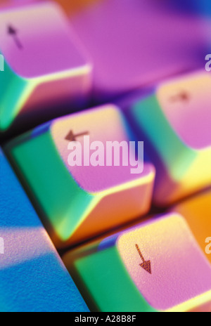 Arrow keys on laptop computer Stock Photo - Alamy