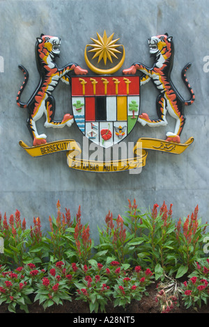 The official Coat of Arms of Malaysia (In Malay, the coat of arms is ...
