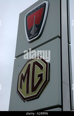mg rover signs Stock Photo - Alamy