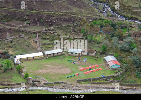 The campsite for the night at Cuncani while on the "community" Inca ...