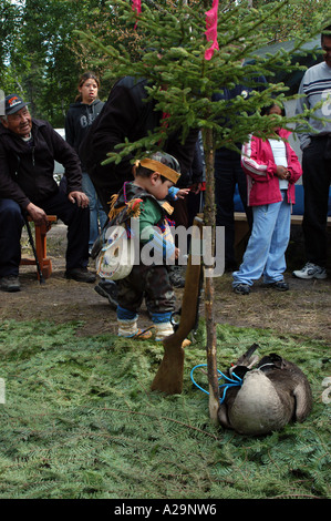 Native Walking Out Ceremony,Northern Quebec,Canada.This event is a rite ...