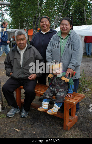 Native Cree Family Northern quebec Stock Photo - Alamy